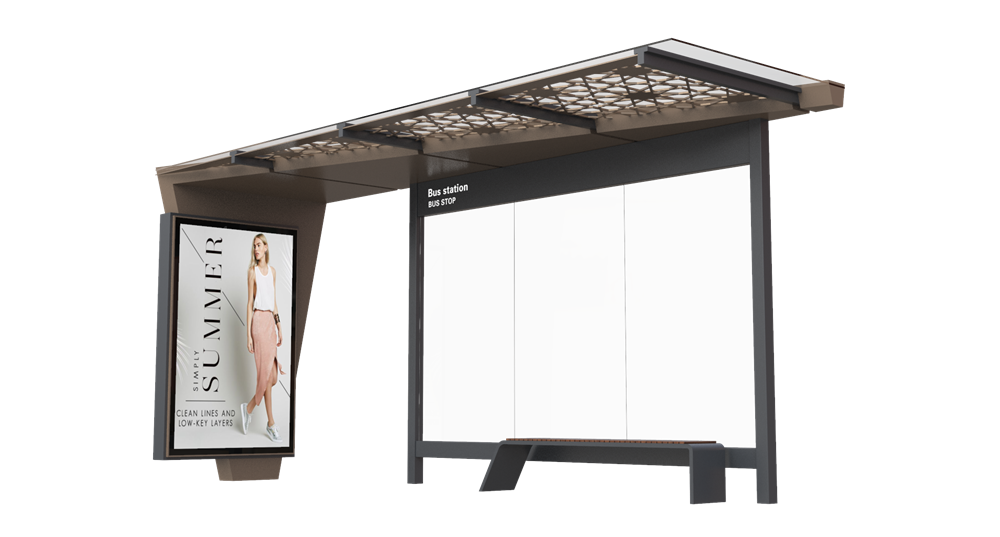 YR-SSBS-2302108- Metal Bus Stop Shelter Design_YEROO